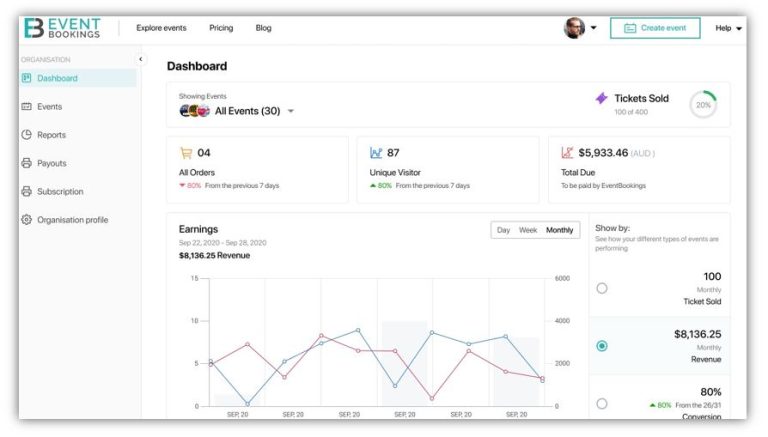 EventBookings : Best virtual event platform of 2023